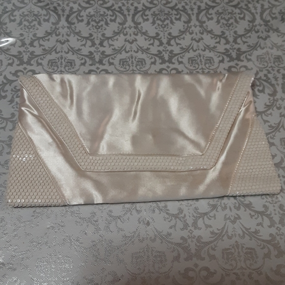 Accessories | Vintage Vream Satin Clutch | Poshmark